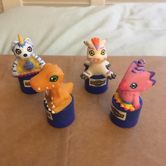 Toys | 4pc Digimon Agumon Gabumon Gomamon Birdramon | Poshmark